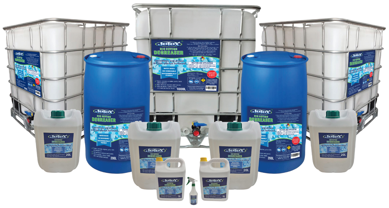 JeTeX Bio Degreaser – Deoxidises and draws oil from porous surfaces