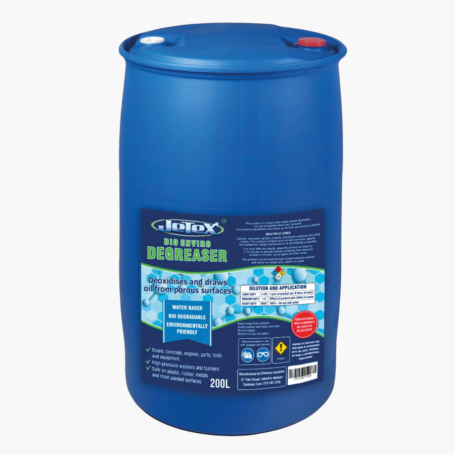 JeTeX Bio Enviro Degreaser (200L) – JeTeX Bio Degreaser